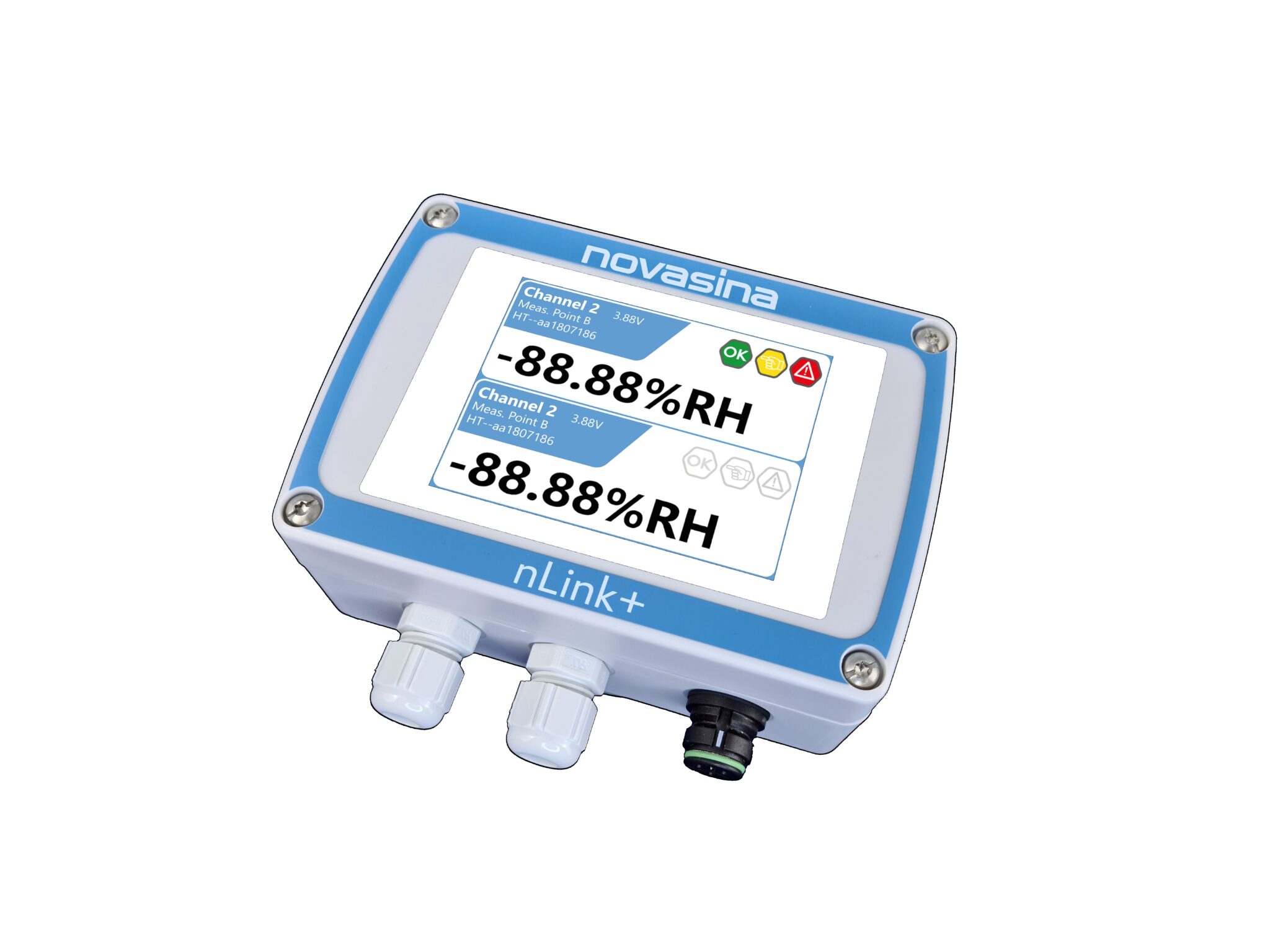 nLink+ IP AS met display- Novasina - Pedak Meettechniek